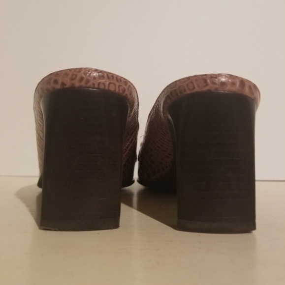 Franco Sarto | Shoes | Franco Sarto Leather Mule Mauve Made In Brazil ...